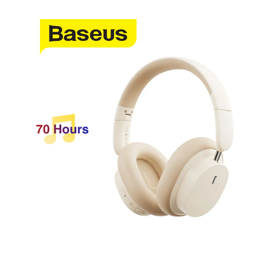 Tai Nghe Chụp Tai Bluetooth V5.3 Baseus Bowie D05 chống ồn, thời gian sạc 2 giờ, nghe nhạc lên ...