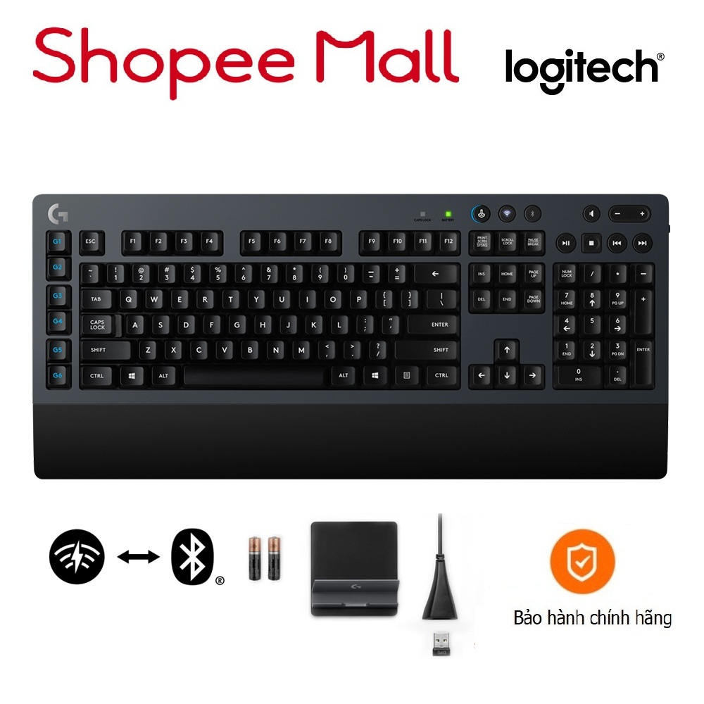 Bàn Phím game không dây Logitech G613 - Switch Romer-G, 18 tháng sử ...