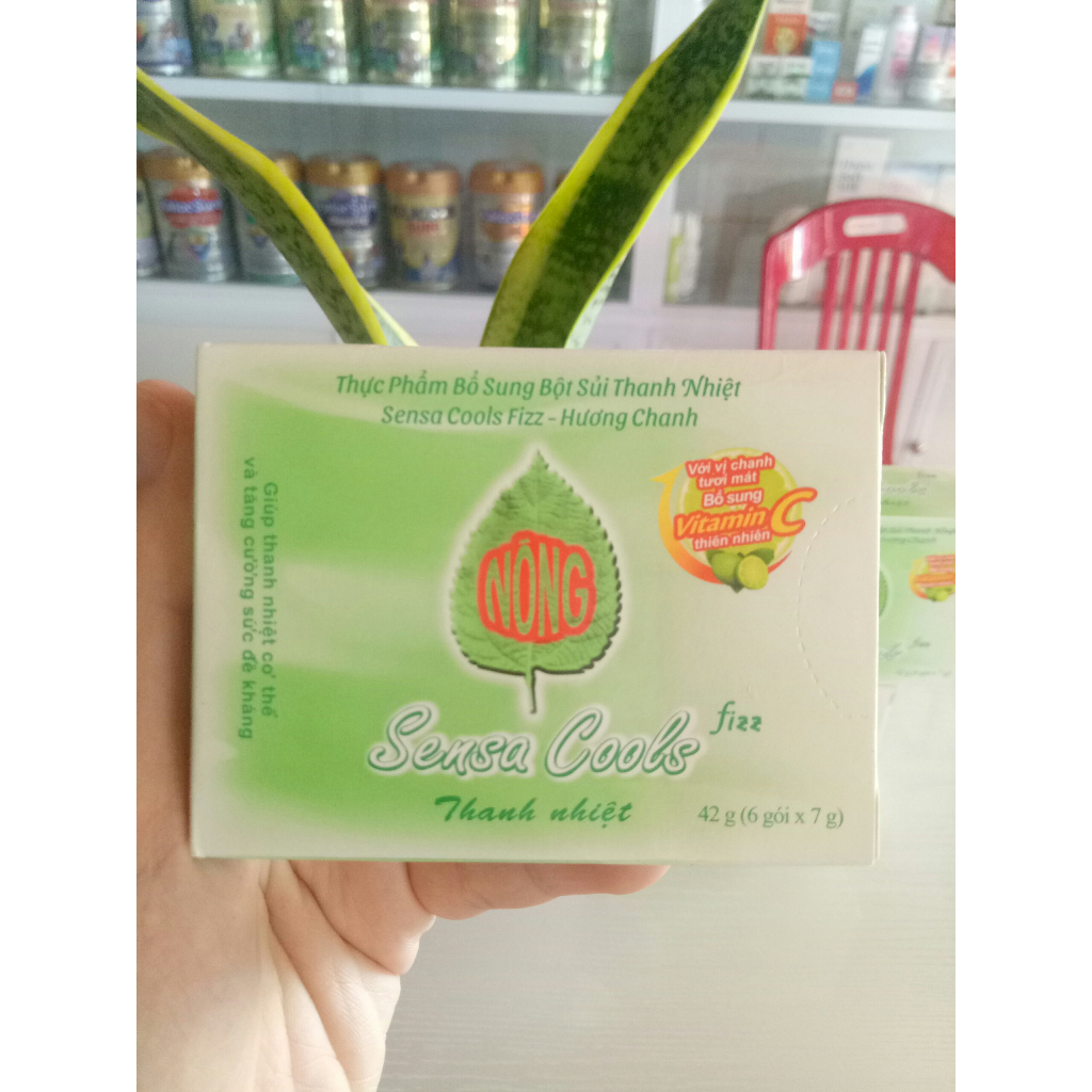 Bột sủi thanh nhiệt SENSA COOLS FIZZ - Hương chanh - giúp thanh nhiệt ...