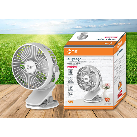 Quạt Sạc mini Comet CRF0705 | Shopee Việt Nam