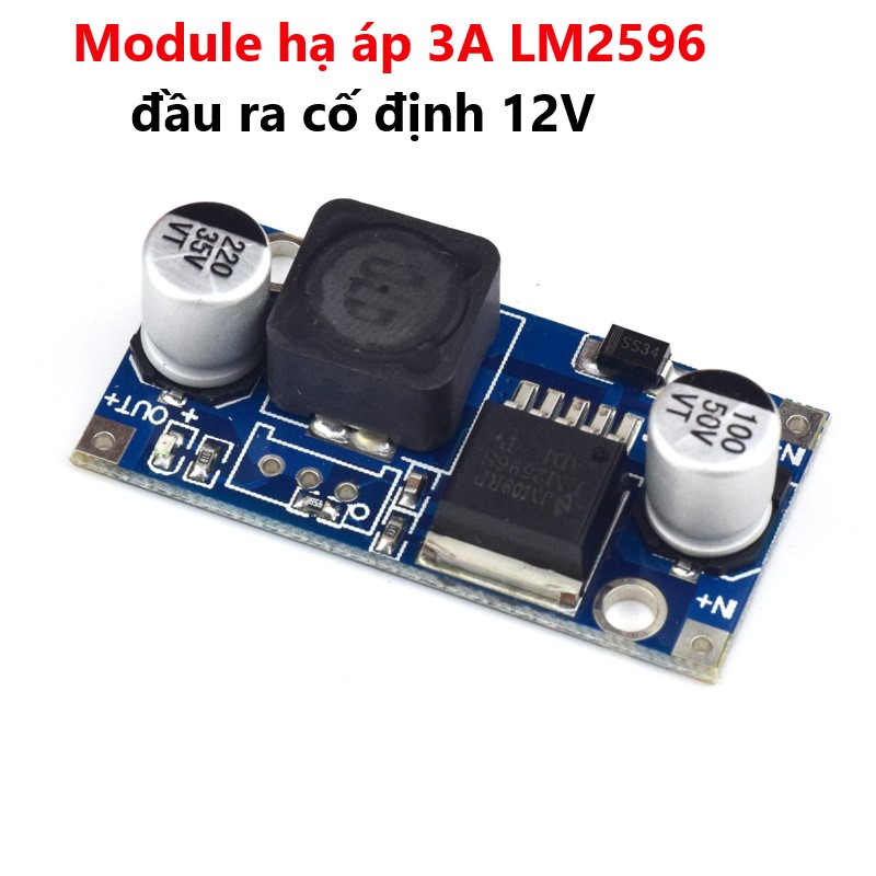 Mạch Hạ Áp Buck DC-DC LM2596 3A ( Vào 3.2-40VDC Ra 1.25-35VDC ...