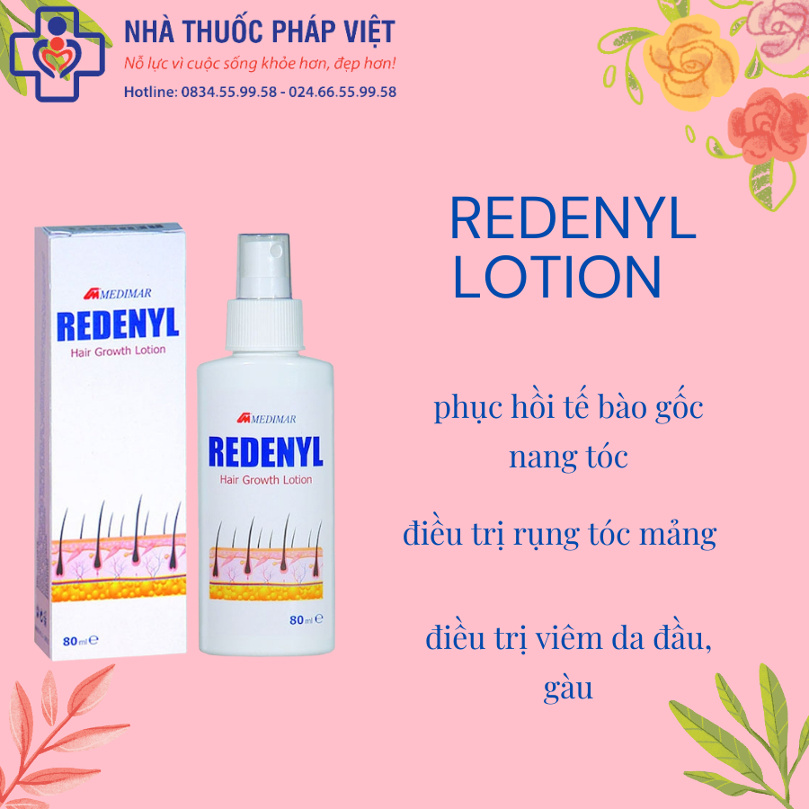 [CHÍNH HÃNG] REDENYL LOTION - Xịt dưỡng tóc giúp tóc chắc khoẻ, kích ...
