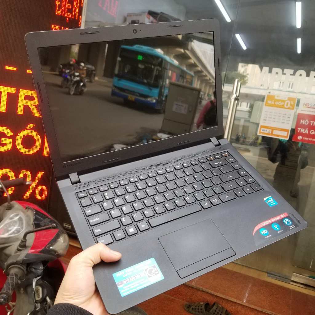 Laptop Văn phòng Lenovo ideapad 100 : 1,2kg nhẹ bằng cuốn sổ mỏng như ...