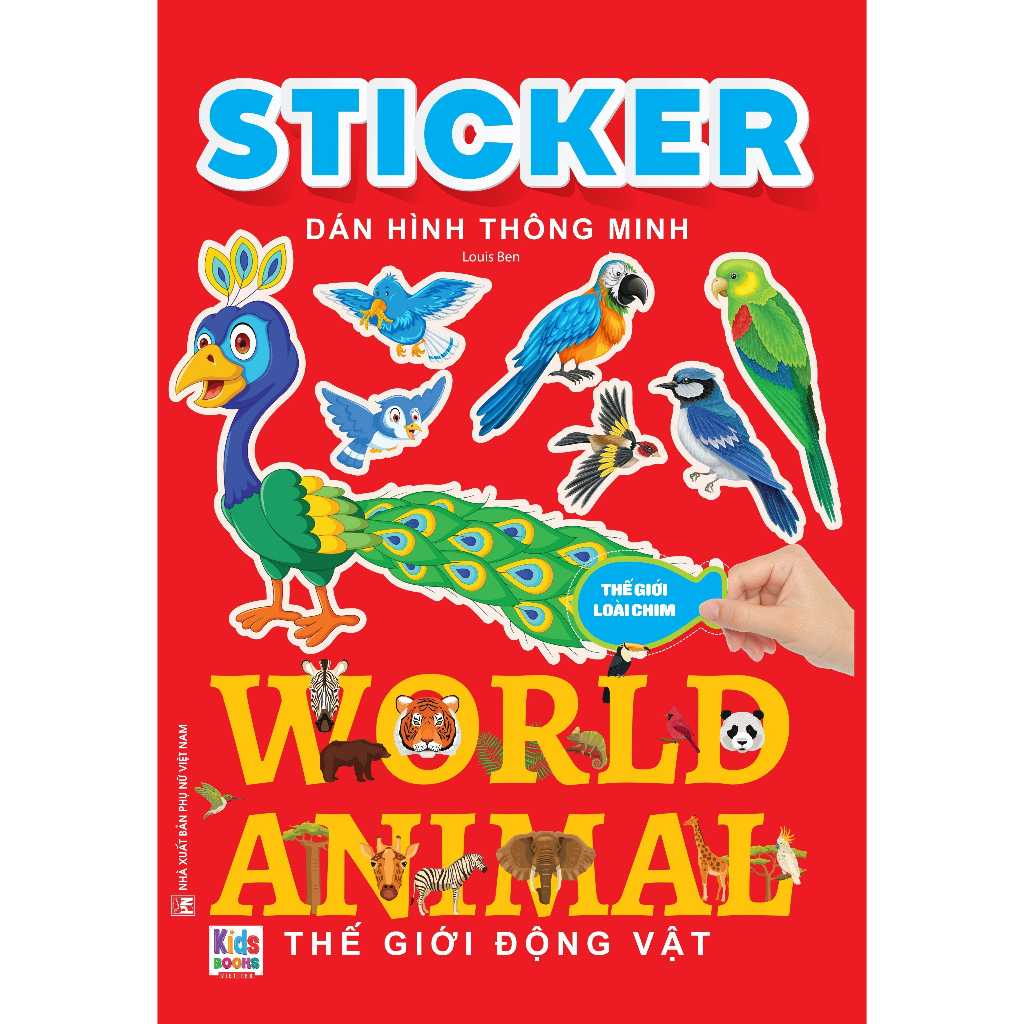 Sách - Sticker dán hình thông minh - Thế Giới Loài Chim | Shopee Việt Nam