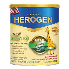 Sữa Bột Herogen Grow IQ Phát Triển Chiều Cao - Trí Não Cho Bé 1 - 10 ...