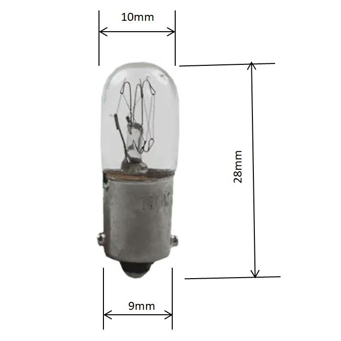 Combo 10 bóng đèn báo chống rung chất lượng cao đuôi gài BA9S - Tubular ...