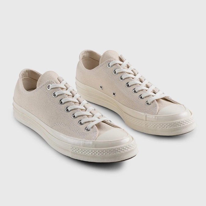 Giày Sneaker Converse Chuck 70 natural low white ( Full box) | Shopee ...