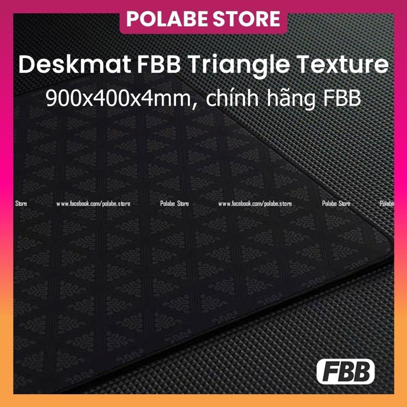 DESKMAT FBB Triangle Texture lót chuột cỡ lớn lót bàn phím kích thước ...