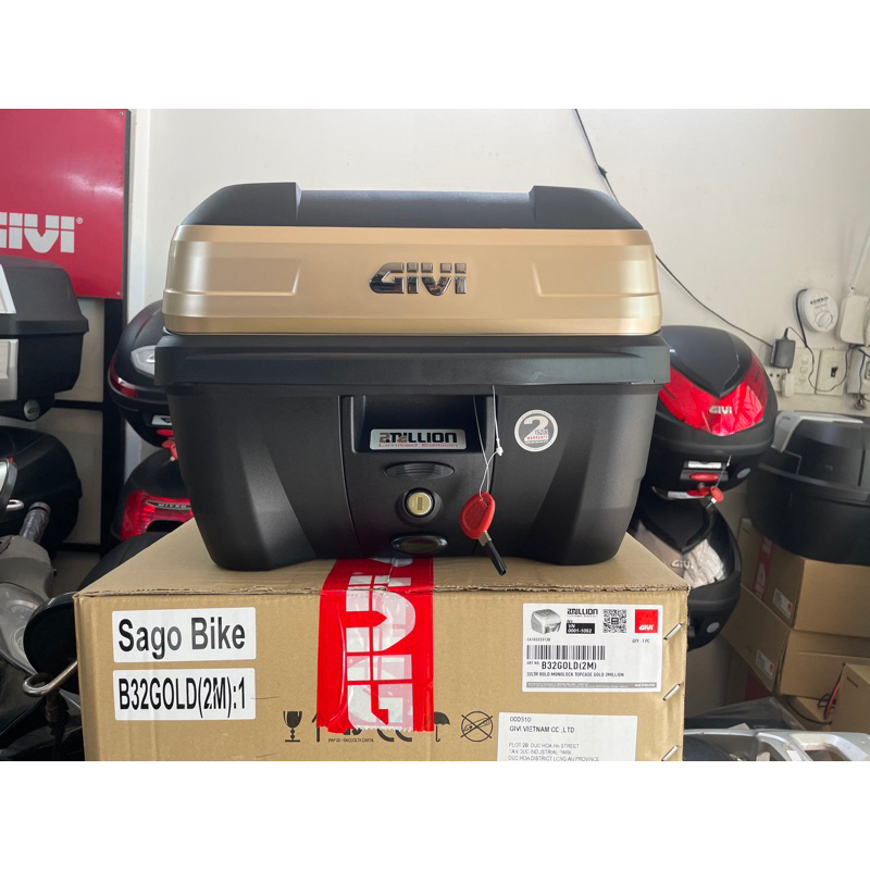 Thùng Givi B32N Gold khuyến mãi lớn, thùng B32Gold dung tích 32 lít ...