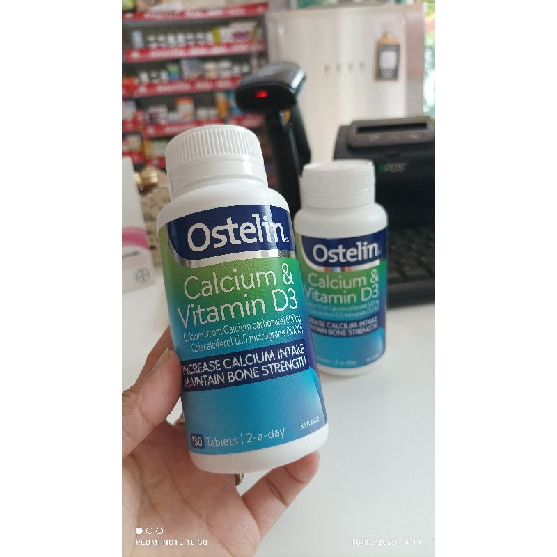 Viên uống bổ sung canxi và vitamin D3 Ostelin 130 viên | Shopee Việt Nam