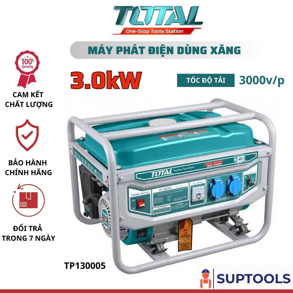 Máy phát điện dùng xăng 3000W TOTAL TP130005 [Hàng Chính Hãng] | Shopee Việt Nam