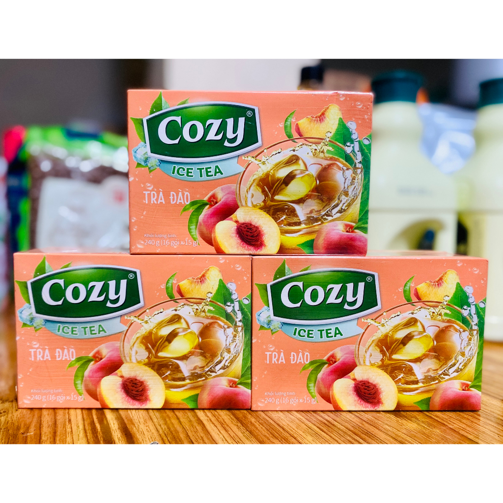 Trà Cozy Đào hò tan hộp 16 gói*15gr | Shopee Việt Nam