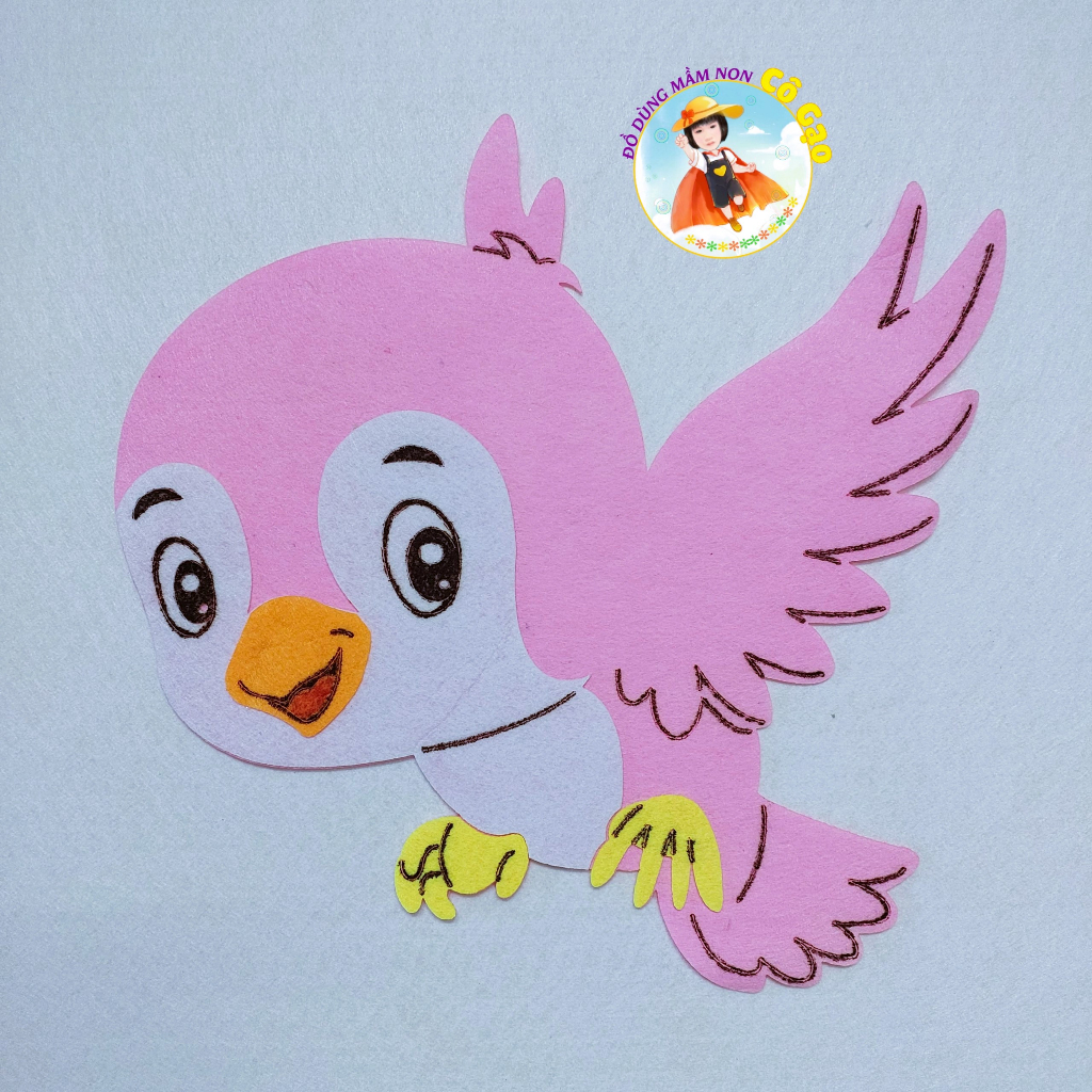 Con chim vải nỉ trang trí mầm non-cao 30 cm | Shopee Việt Nam