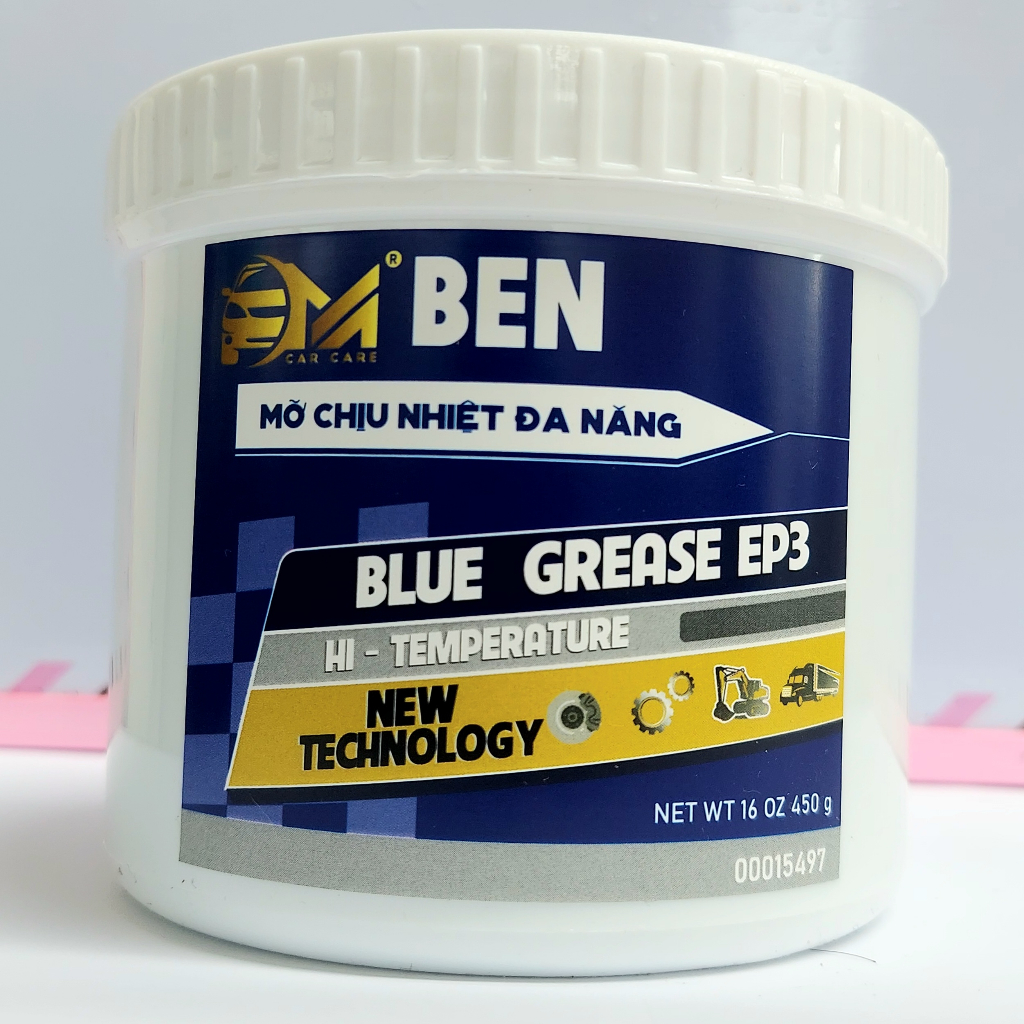 [MỠ XANH ĐEN CHỊU NHIỆT] BEN BLUE GREASE EP3 450GR CHỊU 260 ĐỘ | Shopee ...