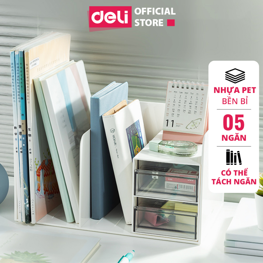 Giá tài liệu 5 ngăn, kệ giấy tờ hồ sơ văn phòng kèm tủ đồ Deli, giá ...