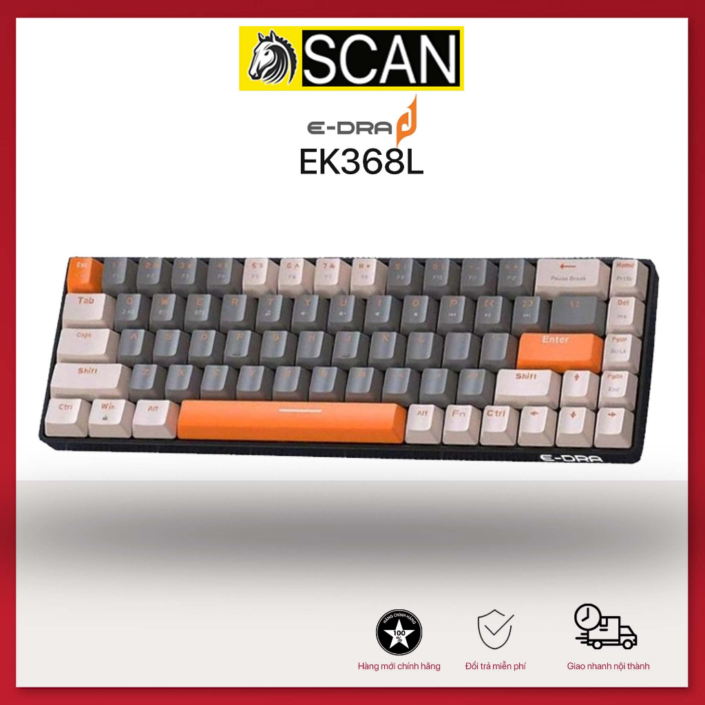 Bàn phím cơ E-DRA EK368L Beta / Alpha - Wireless 2.4G + Bluetooth 5.0 ...