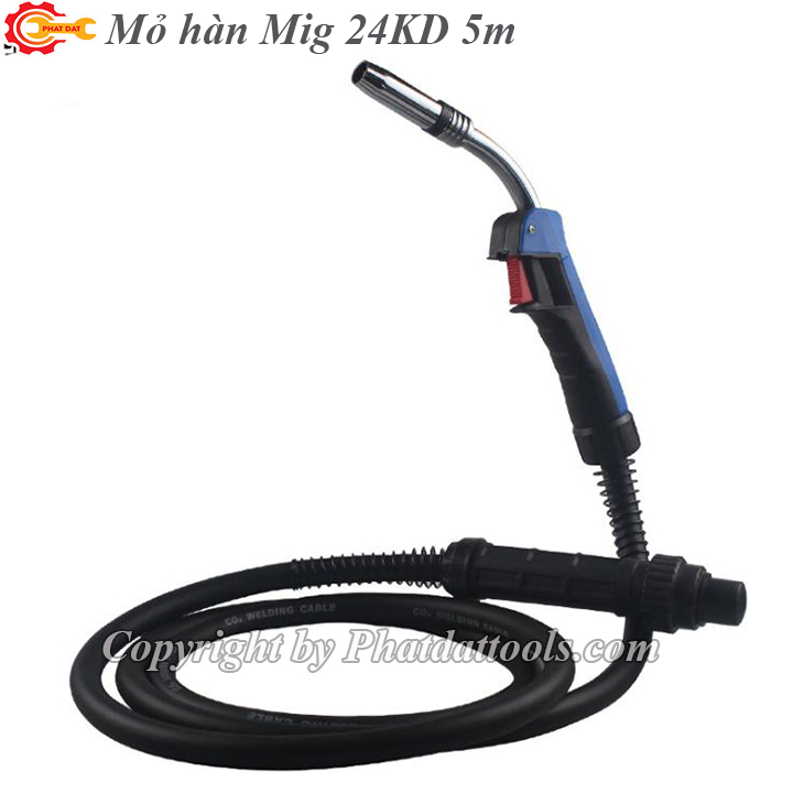 Mỏ hàn Mig 24KD dài 5 mét - Dùng cho máy hàn MIG/MAG 200-300A | Shopee ...