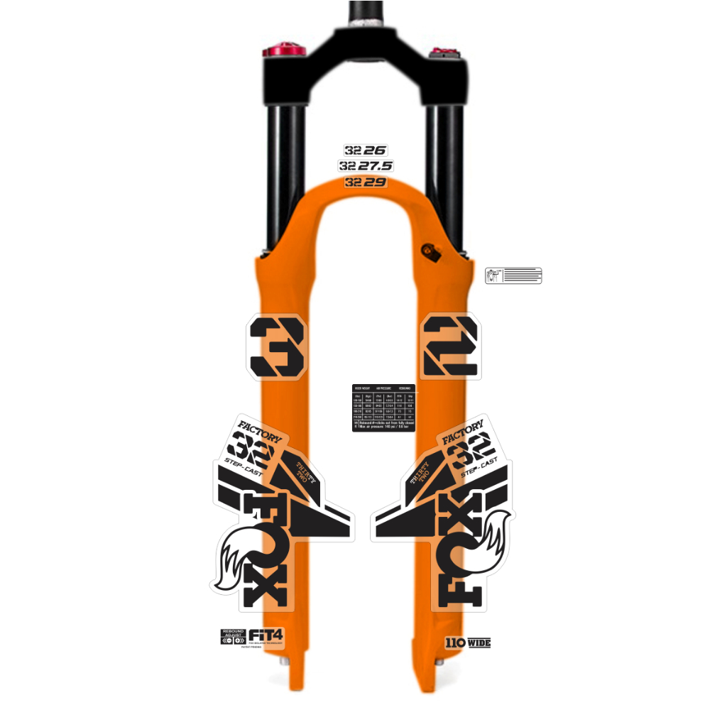 tem decal dán phuộc xe đạp địa hình Fox kashima 32 2021 | cheetahdecals ...