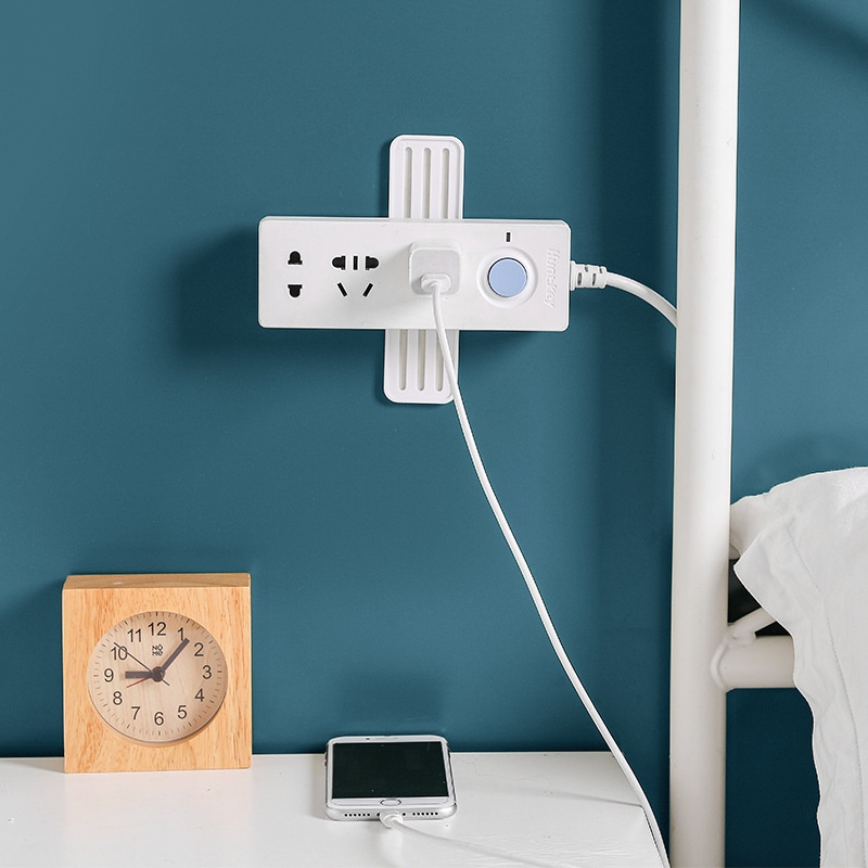 Miếng Dán Tường Treo Ổ Cắm Điện, Modem Wifi, Giá Đỡ Treo Tường Cố Định ...