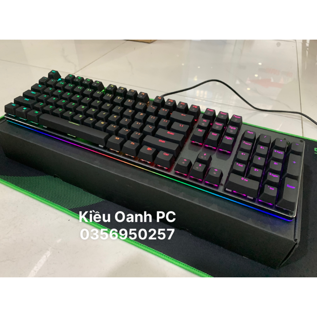 Bàn phím cơ Gamming Aukey G12 KM-G12 Led RGB + Led viền chỉnh bằng App ...