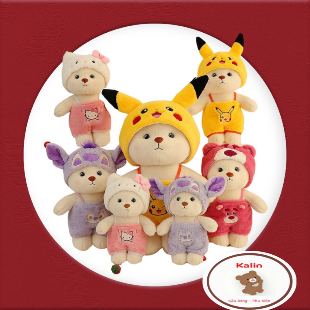 Gấu Bông Lena Cosplay Gấu Dâu Cao Cấp - Gấu Bông Kalin | Shopee Việt Nam
