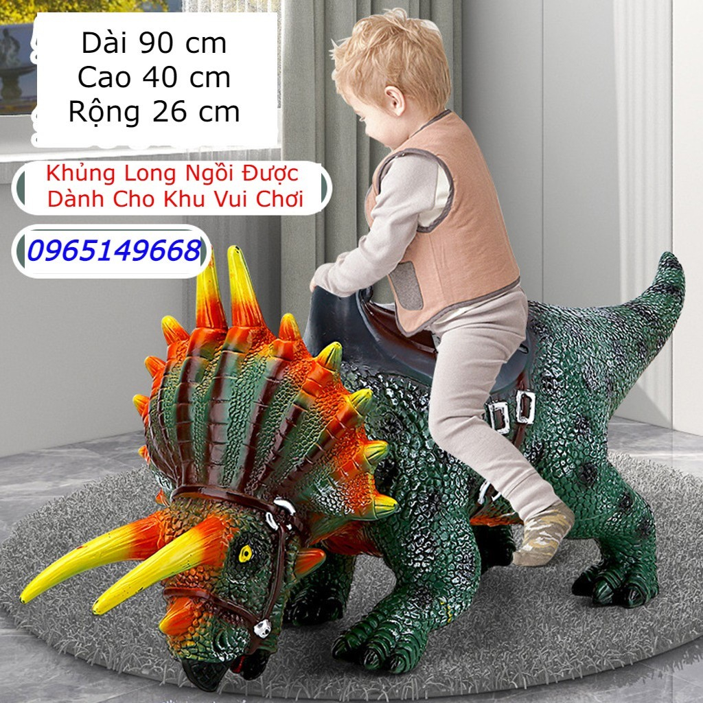 Khủng Long cưỡi Bạo Chúa Tyrannosaurus T-Rex, Xe Chòi Chân Cho Bé Kích ...