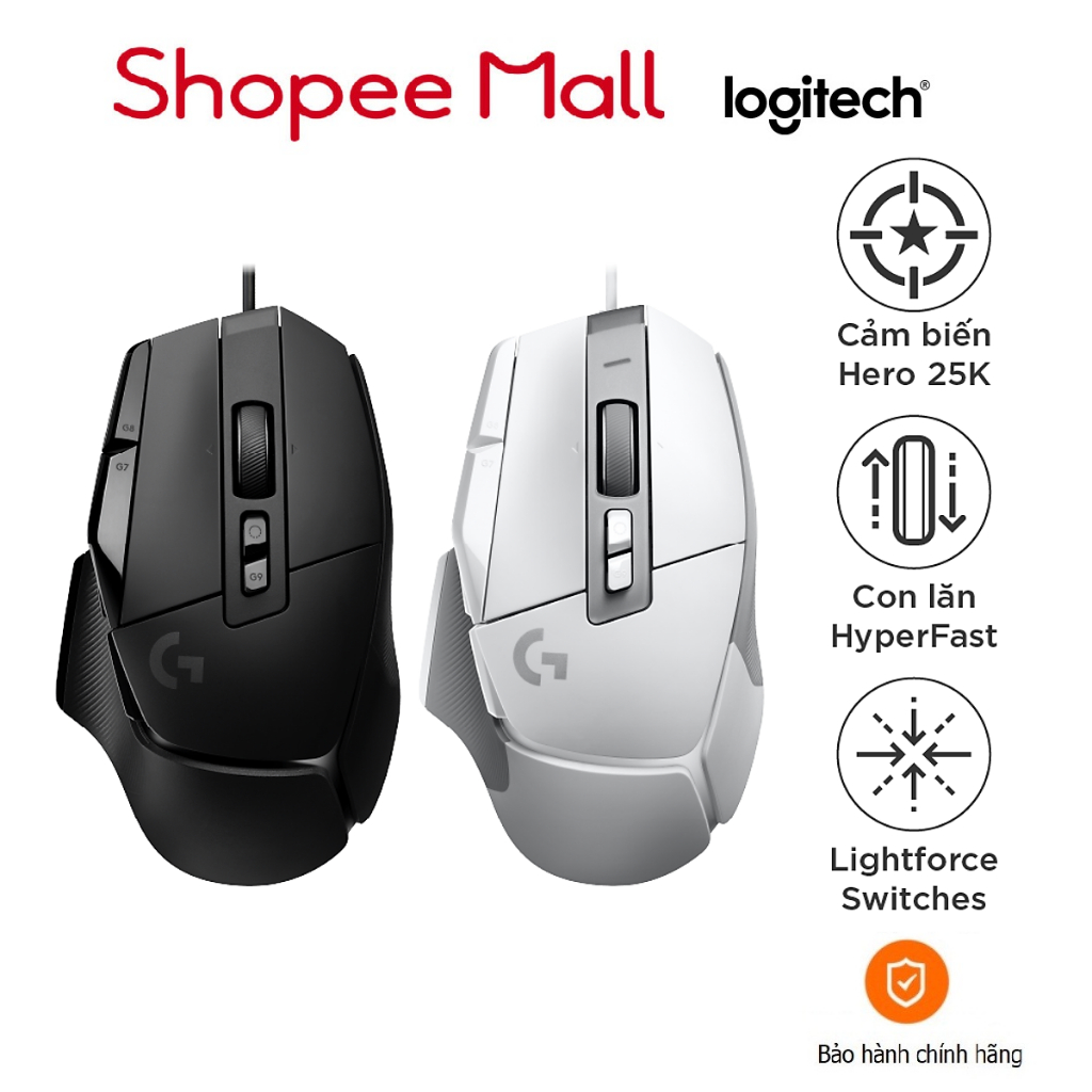 Chuột game có dây Logitech G502 X – switch LIGHTFORCE hybrid, Cảm biến ...