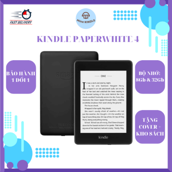 Máy đọc sách Kindle Paperwhite 4 (Gen 10th), Màn Hình 6 Inch, Độ Tương ...