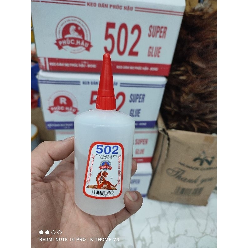Keo con voi 502, keo 502 Phúc Hậu siêu dính, siêu to lọ N 140 ml | Shopee Việt Nam