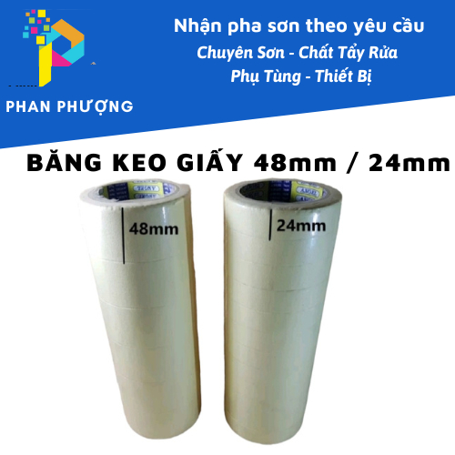 BĂNG KEO GIẤY 48mm / 24mm * 50 vòng | Shopee Việt Nam
