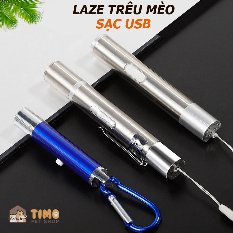 Đồ chơi laze trêu mèo (Sạc pin đầu USB) - Tiện lợi sử dụng sạc pin dễ ...