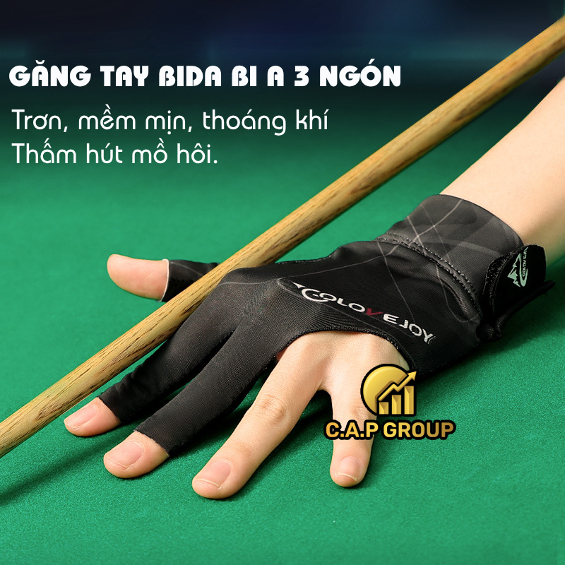 Găng tay chơi Bida bao Bi a cao cấp 3 ngón tay Trái chống trượt thấm ...