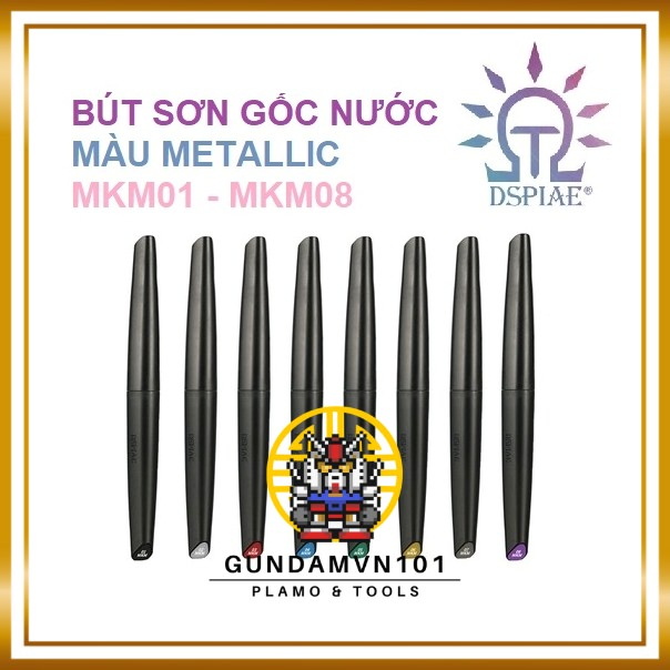 [MÃ MKM] BÚT SƠN DSPIAE METALLIC GỐC NƯỚC SOFT TIPPED MARKERS - tô màu kim loại mô hình gundam ...