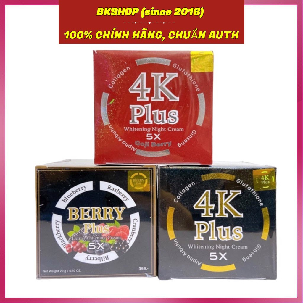[Hàng Thái] Kem 4K Berry Plus 5x Giảm nám tàn nhang trắng da | Shopee ...