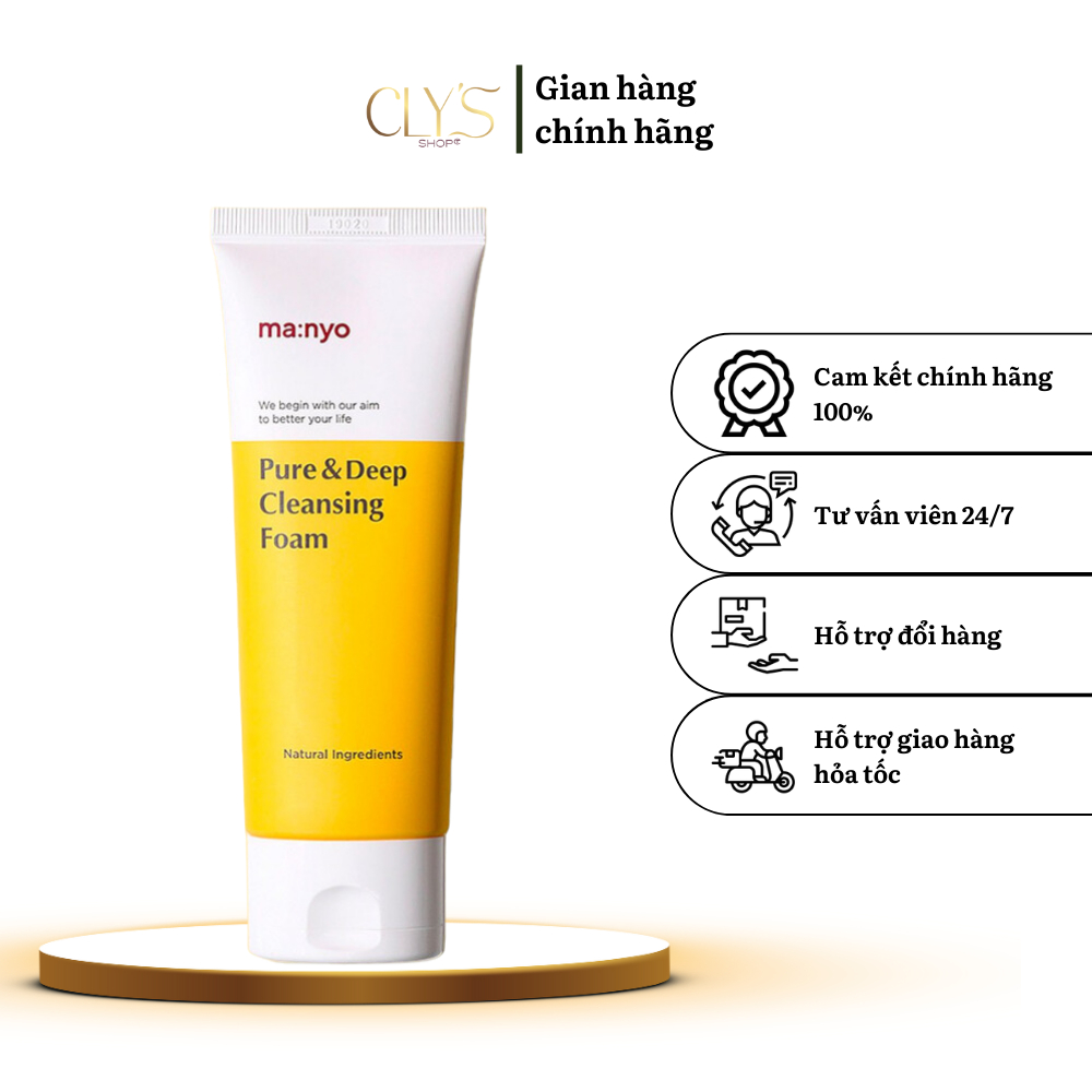 Sữa rửa mặt Ma:nyo sạch sâu, lành tính Ma:nyo Pure&Deep Cleasing Foam ...
