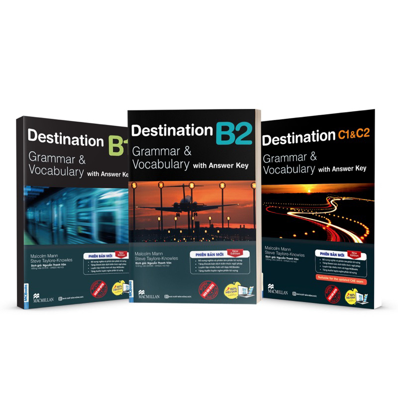 Sách - Destination B1, B2, C1&C2 Grammar & Vocabulary with Answer Key - Trọn bộ, Lẻ tùy chọn ...