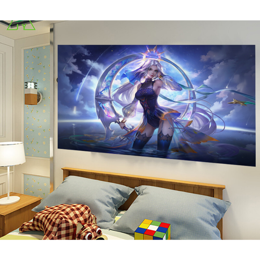 [Liên Quân Mobile] Tấm poster tranh 3D Decal dán tường Skin Yena cực ...