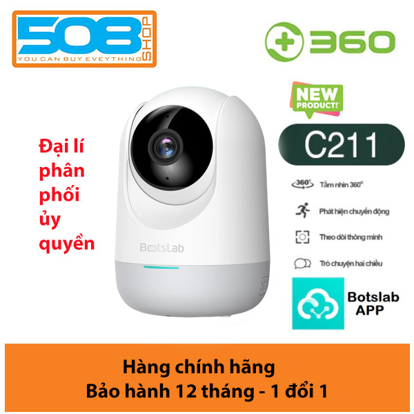 [MỚI 2023] CAMERA QUAN SÁT IP WIFI QIHOO 360 C211 Botslab PTZ 3MP(2304* ...