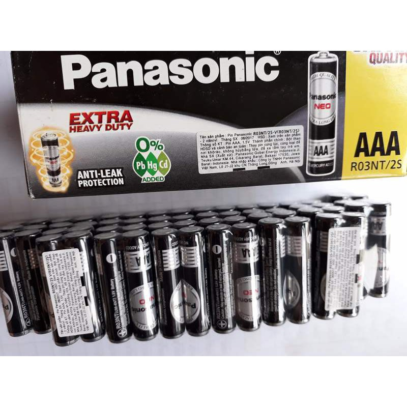 Hộp 60 Viên Pin AAA Đũa ( Pin Bé ) 1,5V PANASONIC R03NT/2S - Hàng Chính Hãng | Shopee Việt Nam