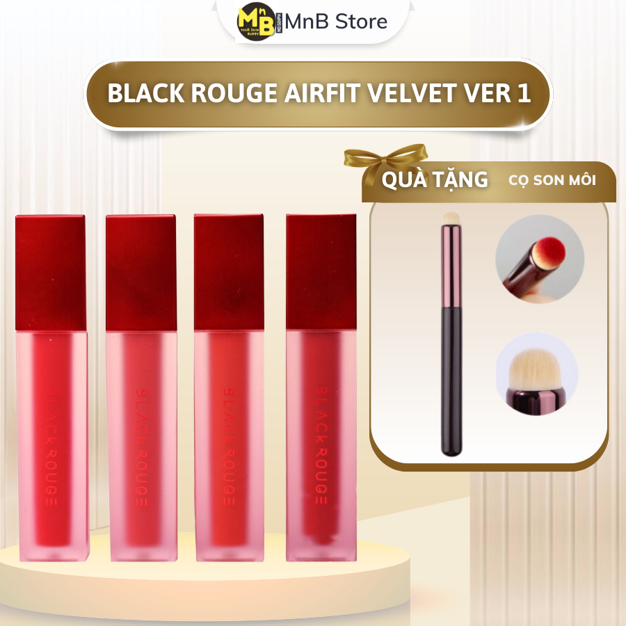 Son Kem Lì Black Rouge Airfit Velvet Tint Ver 1 The Red A01 A02 A03 A04