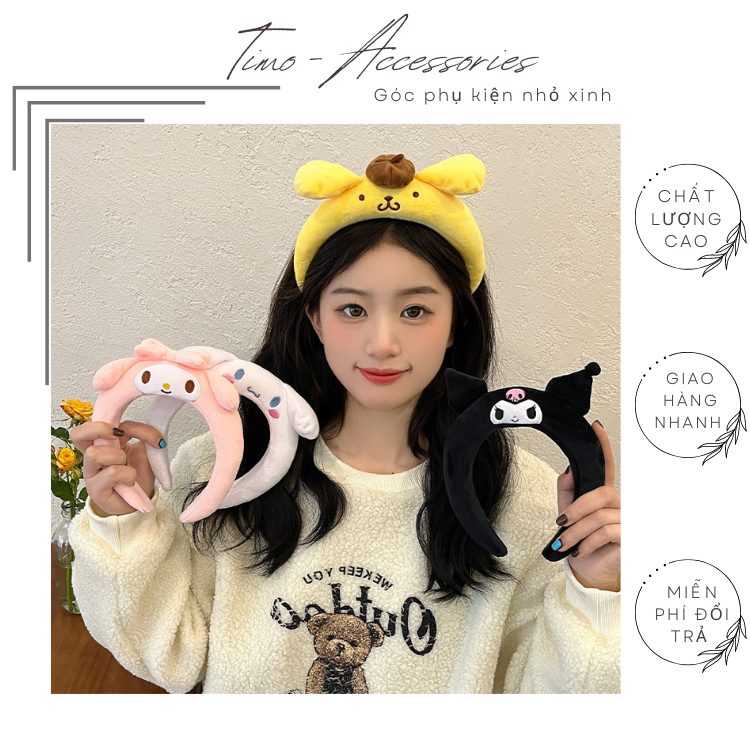 Băng Đô Cho Bé Cài Tóc Rửa Mặt Vải Hình Thú Hoạt Hình Nhiều Mẫu Timo CT06-T | Shopee Việt Nam