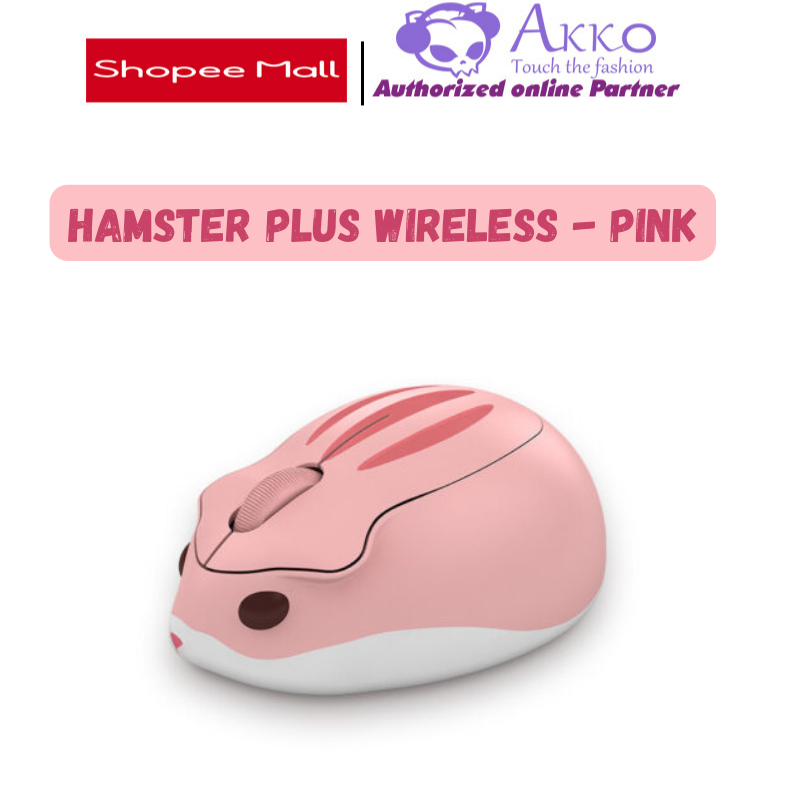 Chuột máy tính AKKO Momo Hamster Plus Wireless - pink | Shopee Việt Nam
