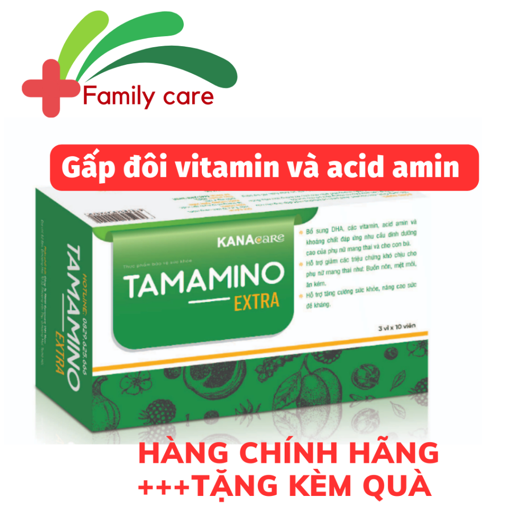 Tamamino extra Bổ sung DHA, các Vitamin, Acid amin và khoáng chất; gấp ...