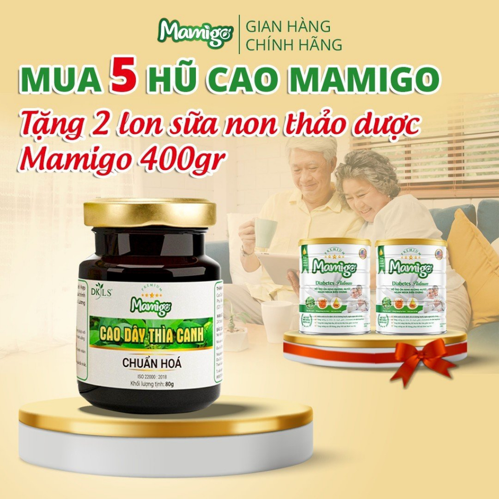 Mua 5 lọ Cao tặng 2 lon sữa 400g, Cao Dây thìa canh chuẩn hoá Mamigo cho người tiểu đường - Cao ...