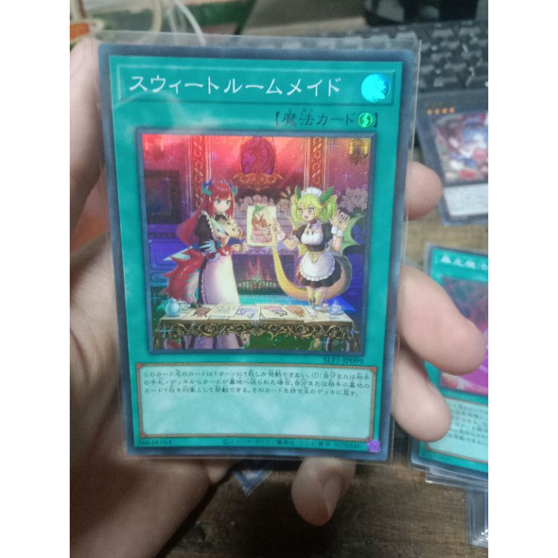 [ 20230617 ] Thẻ bài Yugioh chính hãng Sweet Room-Maid Super Rare SLF1-JP099 | Shopee Việt Nam