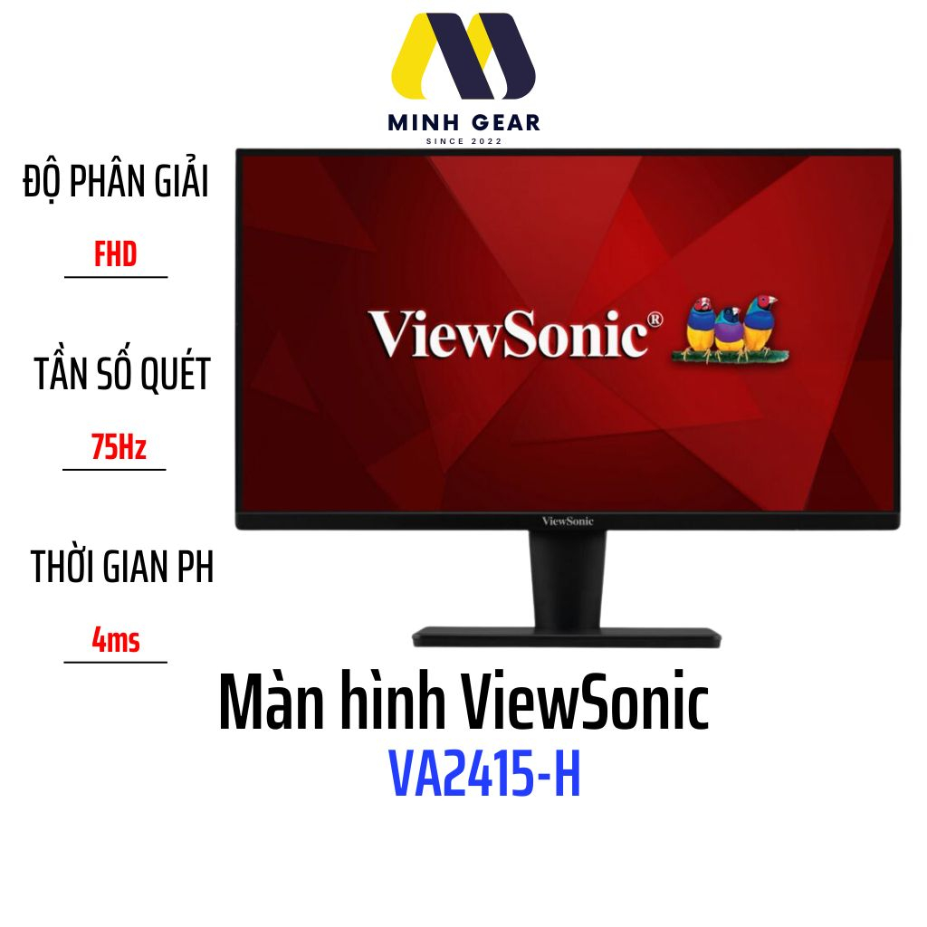 Viewsonic VA2415-H - Màn hình máy tính Viewsonic VA2415-H 24 inch, Full HD, VA, 75Hz, 100% sRGB ...