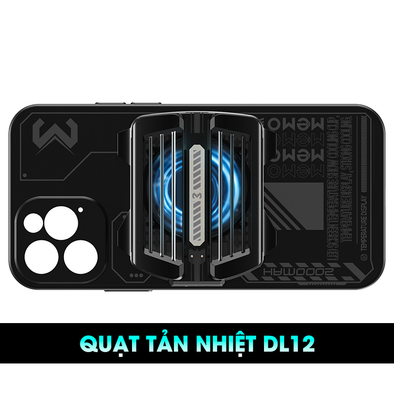 Quạt tản nhiệt điện thoại sò lạnh pin MEMO DL12 gaming làm mát nhanh ...