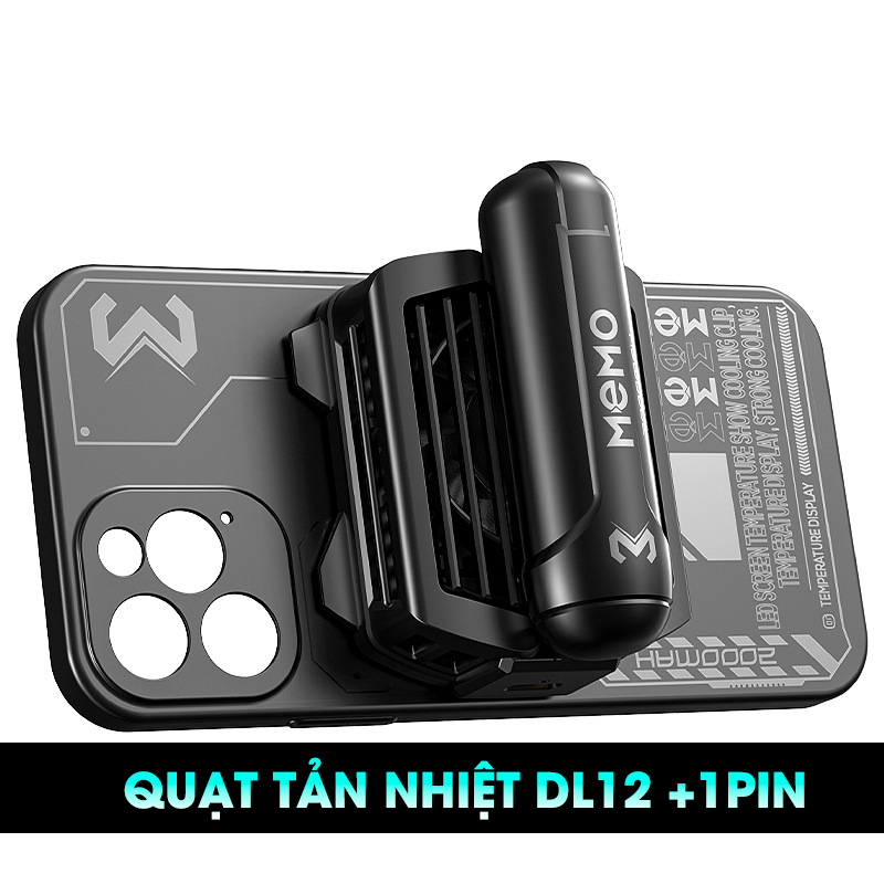 Quạt tản nhiệt điện thoại sò lạnh pin MEMO DL12 gaming làm mát nhanh ...