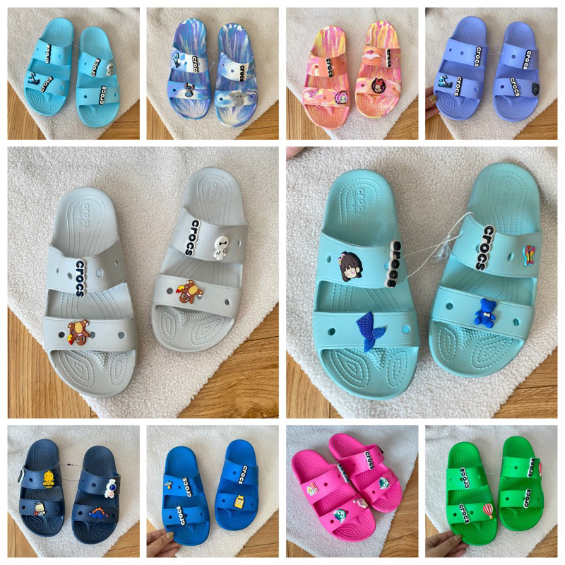 DÉP CROCS 2 QUAI CÓ CHARM - HÀNG XUẤT - THỜI TRANG - ĐI MƯA NẮNG ...