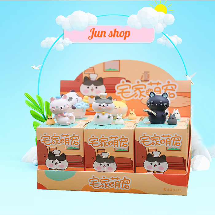 Mô hình Blindbox Gấu trúc và những người bạn Mèo nhiều kiểu dáng, biểu ...